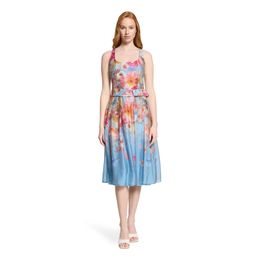 Vera Mont Damen Cocktailkleid "Damen mit Blumenprint", bunt, Gr. 44, Obermaterial: 85% Lyocell, 15% Polyamid. Futter: 100% Polyester, Kleider