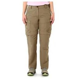 Zip-off-Hose Vaude "WOMEN'S NEYLAND CARGO ZO PANTS", Damen, Gr. 42, N-Gr, oat, Obermaterial: 100% Polyamid. Futter: 100% Polyester, Hosen, schnell trocknendes Material