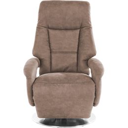 Sit & More TV-Sessel SIT & MORE "Enjoy Gr&ouml;&szlig;e L", grau (taupe), B:74cm H:113cm T:77cm, Luxus-Kunstleder;NaturLEDER (echtes Rindsleder);Luxus-Microfaser (100% Polyester);Liegefl&auml;che ausgezogen: 168 cm, Sessel, Fernsehsessel, in Gr&ouml;&szlig;e L, wahlweise mit Motor und Aufstehhilfe