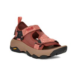 Teva Damen Sandale "GRANDVIEW MAX SANDAL WOMEN", Gr. 37mahogany, blooming dahlia, Synthetik, Textil, Schuhe, mit Vibram Sohle, mit Gummi-Laufsohle,