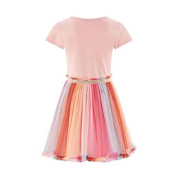 happy girls M&auml;dchen Jerseykleid, bunt, Gr. 98, bestickt, mehrfarbig, Jersey, Obermaterial: 95% Baumwolle, 5% Elasthan. Futter: 100% Polyester.