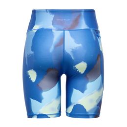 Only Play Sportshorts 'ONPRYA-2-LOA' Damen Gr&ouml;&szlig;e L blau / hellblau / pastellgelb