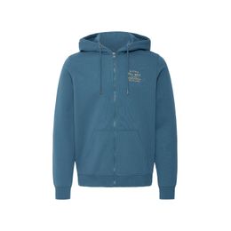 Blend Herren Kapuzensweatjacke "Kapuzensweatjacke BHBest", blau, Gr. L, Obermaterial: 55% Polyester PES. 45% Baumwolle CO., Sweatjacken