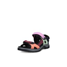 Ecco Damen Trekkingsandale "OFFROAD", Gr. 37, bunt, Textil, Veloursleder, mehrfarbig, Schuhe, Outdoorsandale, Sommerschuh mit praktischen