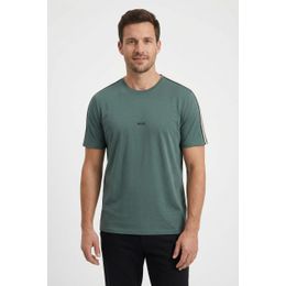 BOSS Herren T-Shirt "Unique", Gr. XLdunkelgr&uuml;n 304, Jersey, Obermaterial: 95% Baumwolle, 5% Elasthan, Shirts, aus elastischer Baumwolle mit