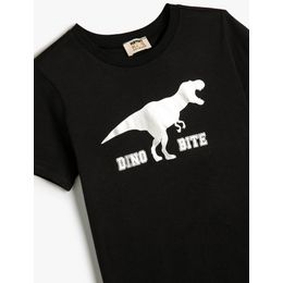 KOTON T-shirt Jungen Gr&ouml;&szlig;e 104/110 schwarz