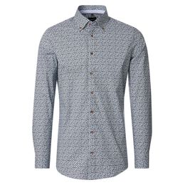 Venti Herren Businesshemd "Venti Businesshemd Print"beige, Gr. 41, bedruckt, 97% Baumwolle, 3% Elasthan, Hemden
