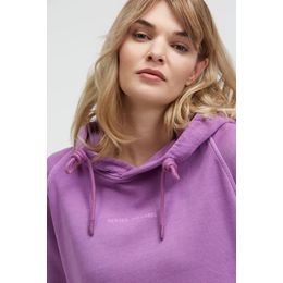 Senses.the Label Oversized Hoodie SA:HAJO mit R&uuml;cken-Artwork Damen Gr&ouml;&szlig;e XS lila