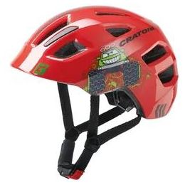 Kinderfahrradhelm Cratoni "MAXSTER" Gr. 46, rot (truck, rot glanz), Helme, Kinder, 46/51 Kopfumfang: 46cm - 51cm
