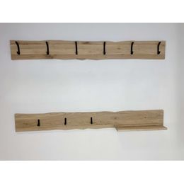 Garderobenpaneel OTTO HOME "Brodi", natur ge&ouml;lt, B:160cm H:17cm T:20cm, Massivholz, Garderobenpaneele, Garderobenpaneel, aus massiver Eiche, FSC-zertifiziert