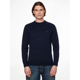Tommy Hilfiger Herren Rundhalspullover "PIMA ORG CTN CASHMERE CREW NECK", blau, Gr. XXL, Obermaterial: 92% Baumwolle, 8% Kaschmir, Pullover
