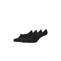 Mustang Damen F&uuml;&szlig;linge "4er Pack", Gr. 35, schwarz, 73% Baumwolle, 23% Polyester, 2% Polyamid, 2% Elasthan, Socken