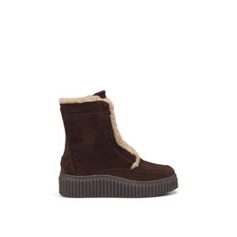 Marc O'Polo MARC O'POLO Damen Stiefelette "mit Innenzipper", Gr. 40, braun, Obermaterial: 100% Leder (Rind), unifarben, Schuhe