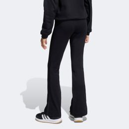 M&auml;dchen Leggings "SEASONALS FLARED", schwarz, Gr. 128, adidas Sportswear, Obermaterial: 93% Baumwolle, 7% Elasthan, Hosen