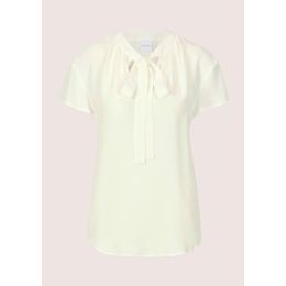 Madeleine Mode MADELEINE Damen Kurzarmbluse "Blusenshirt Viskosebluse mit Bindeband", wei&szlig;, Modern, Gr. 34, Obermaterial: 100% Viskose CV., Blusen, Bluse mit