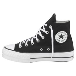 Converse Damen Sneaker "CHUCK TAYLOR ALL STAR PLATFORM CANVAS", Gr. 37,5, schwarz-wei&szlig;, Textil, Schuhe