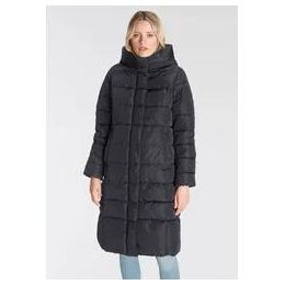 Steppmantel Only "ONLTINA &ndash; Puffermantel mit Premium-F&uuml;llung und verdecktem Zipper", Damen, Gr. XS, blau (night sky), Web, Obermaterial: 100% Polyester, leicht gl&auml;nzend, unifarben, regular fit, M&auml;ntel Steppmantel, regular fit, casual, Steppware, Kunstfaser, hochschlie&szlig;end