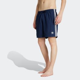 Herren Badeshorts "ADICOLOR 3-STREIFEN, 20 ZENTIMETER"night indigo, Gr. S, adidas Performance, Obermaterial: 100% Polyester, Badehosen