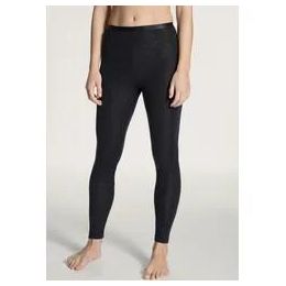 Leggings Calida "True Confidence", Damen, Gr. L (48/50), N-Gr, schwarz (ws schwarz), Feinripp, Obermaterial: 70% Wolle, 30% Seide, unifarben, normal lang, Hosen Leggings, w&auml;rmend, elastisch, Feinripp-Qualit&auml;t, atmungsaktiv, weich