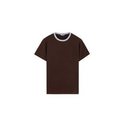 Scalpers Contrast Rib Tee ' ' Herren Gr&ouml;&szlig;e S braun