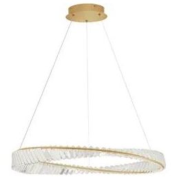 NOVA LUCE LED-H&auml;ngeleuchte "AURELIA", gold, 1, &Oslash; 80cm, 1 Stk., Leuchten
