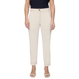 Zero Damen Stoffhose "Damen mit Stretch 28 Inch", beige, Gr. 34, unifarben, Obermaterial: 98% Baumwolle, 2% Elasthan, Hosen, Plain/ ohne Details