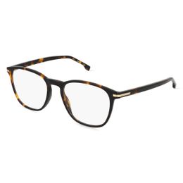 HUGO BOSS Boss 1680 Brille Herren | Fassung: Vollrand, Panto, Havanna