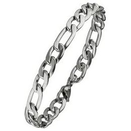 Armband Jobo, silber (edelstahlfarben), Armb&auml;nder, Herren, 21cm, Edelstahl, Armband, Edelstahl 21 cm