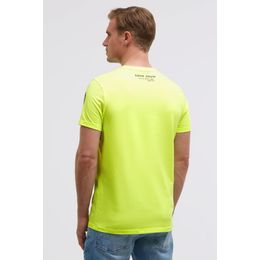 Camp David T-Shirt mit auff&auml;lligem Logo Print Herren Gr&ouml;&szlig;e XXL neongr&uuml;n