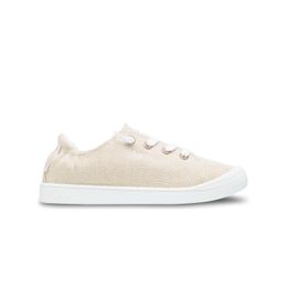 Sneaker Roxy "Bayshore Plus", Damen, Gr. 8,5(39), beige, Obermaterial:Obermaterial: 98, 95% Walkfrottier / 1, 05% Metall, Futter: 100% Textil, Laufsohle: 100% TPR;, Schuhe Sneaker