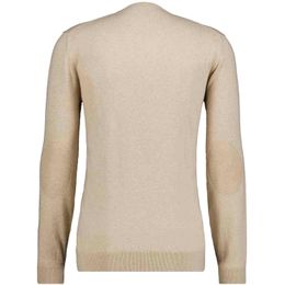 Ragman Herren V-Ausschnitt-Pullover, beige, Gr. XL, Strick, 95% Baumwolle 5% Kaschmir, Pullover