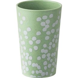 Koziol Blomster Cup L Becher 350 ml stapelbar / leicht / robust nature leaf green dot - Becher & Tassen