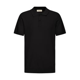 Poloshirt Blend "Poloshirt BHGarry Knit", Herren, Gr. L, schwarz (schwarz beauty), Obermaterial: 100% Baumwolle CO., Shirts Poloshirt