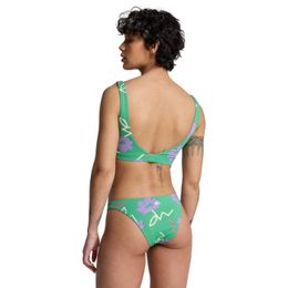 Bustier-Bikini-Top Quiksilver "Riva", Gr. XS, Cup B, leprechaun street floral 32, Obermaterial: 87% Nylon, 13% Elasthan;, Bikini-Oberteile Bustier-Bikini-Top