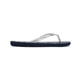 Sandale Roxy "Viva Sparkle", Damen, Gr. 8,5(39), blau (navy), Obermaterial:Obermaterial: 98% Synthetikmaterial, 2% Metall / Futter: 100% Synthetikmaterial / Au&szlig;ensohle: 100% Moosgummi;, Schuhe Sandale