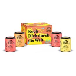 Just Spices Fernweh Gew&uuml;rzbox - Gew&uuml;rzmischungen | 100% nat&uuml;rliche Zutaten | Gew&uuml;rzsets | Geschenkideen