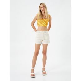 KOTON Shorts Damen Gr&ouml;&szlig;e 36 ecru