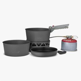 PRIMUS PrimeTech Stove Set II Gaskocher 2000 W inklusive Kochgeschirrset 8 teilig Set 1 mit 1,3 Liter T&ouml;pfen - Kochgeschirr-Sets