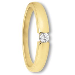 Goldring ONE ELEMENT "Zirkonia Ring aus 333 Gelbgold" Gr. 60, gold, Fingerringe, Damen, 60,mit Zirkonia, Gelbgold 333, Goldring
