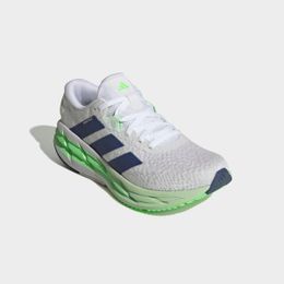 Laufschuh adidas Performance "ADISTAR 4", Herren, Gr. 42,5, cloud wei&szlig;, tech indigo, lime burst, Textil, Schuhe Laufschuh