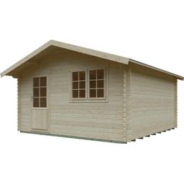 Gartenhaus Kiehn-Holz "Dieselsberg", beige (naturbelassen), Fu&szlig;boden im Gartenhaus, Holzwerkstoff, Gartenh&auml;user, Gartenhaus, aus naturbelassenem Fichtenholz