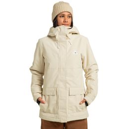 Snowboardjacke DC Shoes "Cruiser", Damen, Gr. S, oatmeal, Obermaterial: 100% Microfaser;, Jacken Snowboardjacke