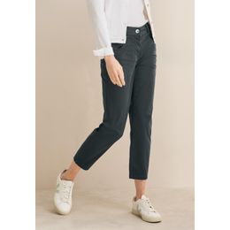 Cecil Damen Stoffhose, gr&uuml;n, Gr. 32, unifarben, Web, 97% Baumwolle, 3% Elasthan, Hosen, 4-Pocket Style