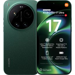 Xiaomi Smartphone "17 Ultra 16+512GB", Energieeffizienz: A, starlit gr&uuml;n, 512 GB, Mobiltelefone, Smartphone