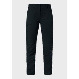 Sch&ouml;ffel Outdoorhose SCH&Ouml;FFEL "Pants Ascona Warm L", Damen, Gr. 36, Normalgr&ouml;&szlig;en, schwarz (0999, schwarz), Oberstoff: 56% Nylon, 34% Polyester, 10% Elasthan, Hosen Outdoorhose