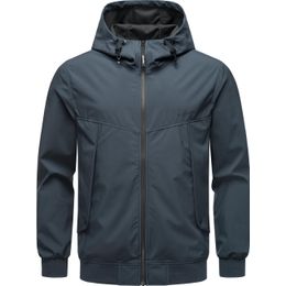 Outdoorjacke Ragwear "Kapuzenjacke Tyller Bonded", Herren, Gr. M, blau (navy), Obermaterial: 100% Polyester PES. Obermaterial: Futter: 100% Polyester PES., Jacken Outdoorjacke
