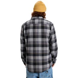 Langarmhemd Quiksilver "Motherfly Plaid", Herren, Gr. XXL, US-Gr&ouml;&szlig;en, iron gate motherfly check, Obermaterial: 100% Walkfrottier;, Hemden Langarmhemd