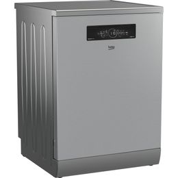 Beko Standgeschirrsp&uuml;ler "BDFN36462XP", Energieeffizienz: A, grau, B:60cm H:85cm T:59,8cm, Geschirrsp&uuml;ler, Die PowerIntense-Technologie sorgt f&uuml;r herausragende Sp&uuml;lergebnisse, Standgeschirrsp&uuml;ler