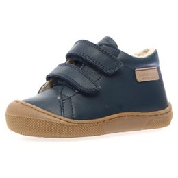 Lauflernschuh Naturino "Amur", M&auml;dchen, Gr. 31, blau (dunkelblau), Nappaleder, Schuhe Lauflernschuh, Babyschuh, Klettschuh mit Wollfutter, Gr&ouml;&szlig;enschablone zum Download