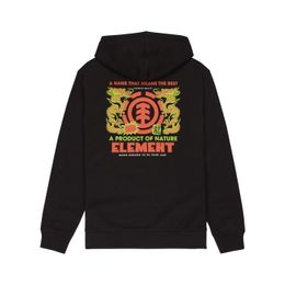 Hoodie Element "Element Enough", Herren, Gr. S, flint schwarz, Obermaterial: 55% Walkfrottier, 25% Walkfrottier, 20% Microfaser;, Sweatshirts Hoodie